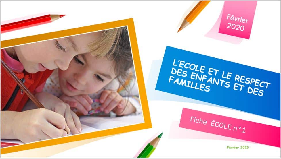 Fiche école n°1 - L'école et le respect dû aux enfants et aux familles ...